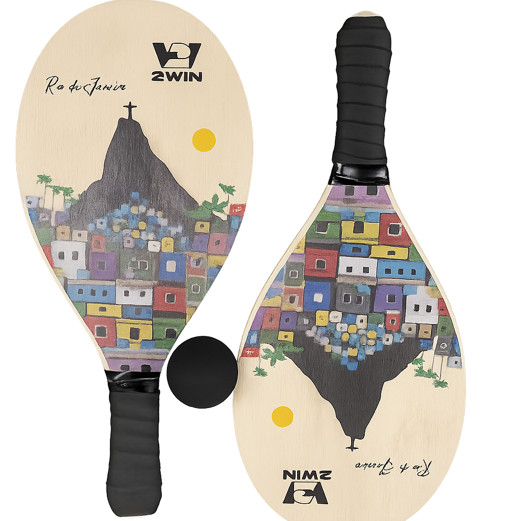 Wooden Frescobol Rackets — Brazilian Style Imports