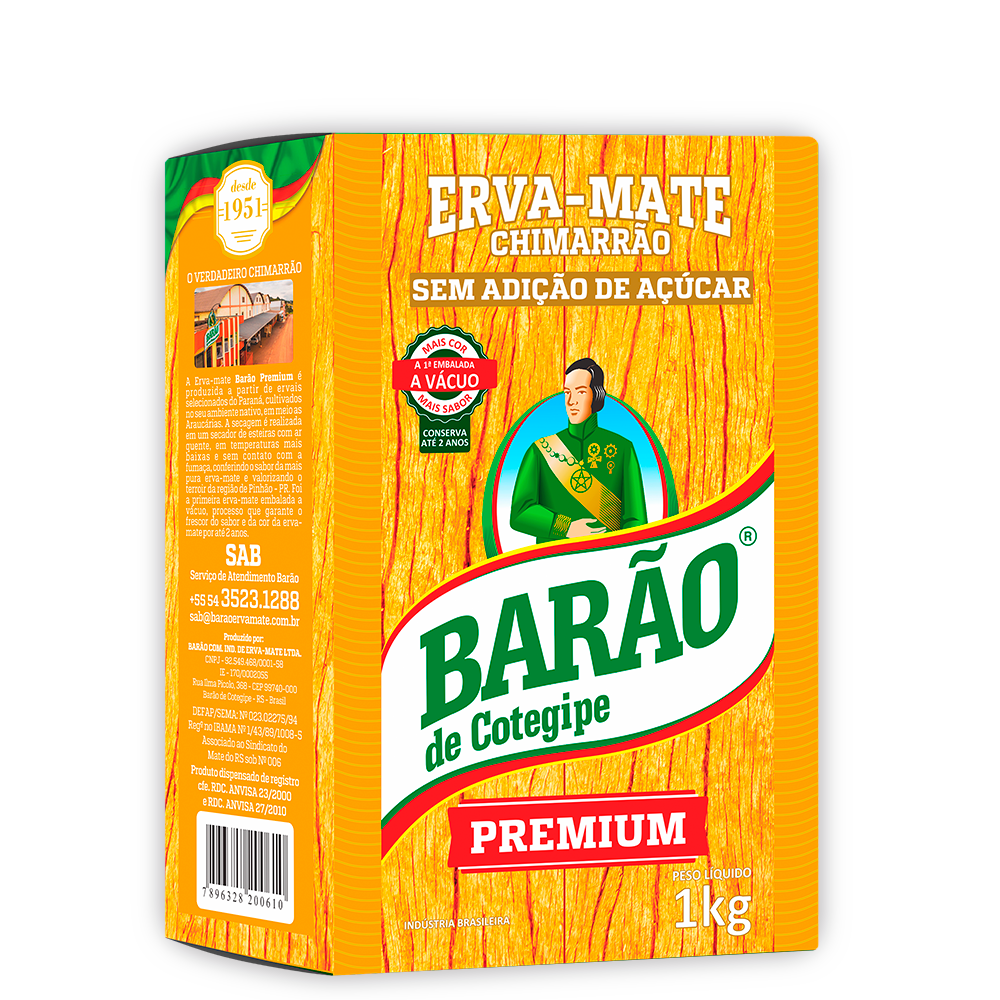 Barao Mate Tea Premium - 1kg | Brazilian Style Imports