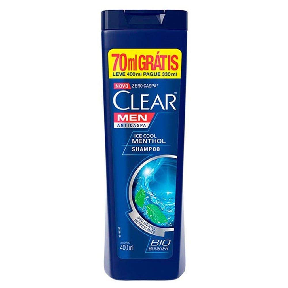Clear Men Ice Cool Menthol Shampoo - 400ml — Brazilian Style Imports